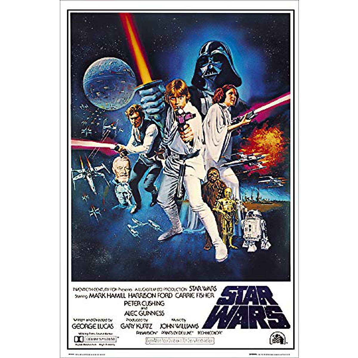 Star Wars: Episode IV - A New Hope - Movie Poster/Print (Regular Style C) (Size: 24 inches x 36 inches) (Poster & Poster Strip Set)