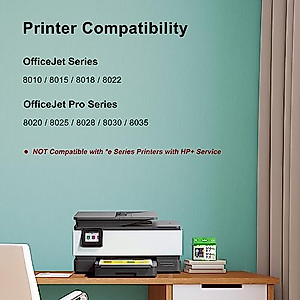 910XL Ink Cartridges Combo Pack Compatible Replacement for HP Ink 910 XL for OfficeJet Pro 8025 8028 8034 8035 8010 8015 8018 8022 8020 8030 Series Printer (4 Pack, Black & CMY)