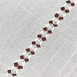 Grelucgo Solid Color Double Hemstitched Dining Tablecloth (Off White, Oval 60x84 inches)