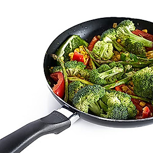 IMUSA USA Black 10" Nonstick Bistro Saute Pan