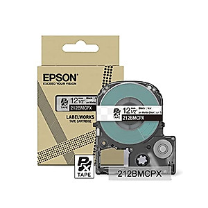 Epson LabelWorks InvisiLabels Bundle - 2 Clear 1/2" (12mm) Tapes - 212BMCPX, 212WMCPX