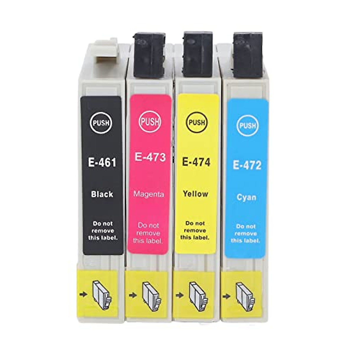 Fafeicy 4PCS Ink Cartridge Replacement, Cartridge Combo Pack Printer Accessories for Printer (T0561/T0562/T0563/T0564)