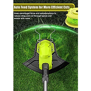 AC80RL3 String Trimmer Replacement Spool Line .080 Inch Twisted Line and Spool for Ryobi One Plus+ 18v 24v 40v Cordless Trimmers Weed Eater Auto-Feed Spool Line Refill 11ft（8+2 Pack）