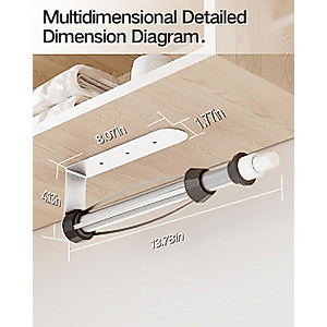 Magnetic Paper Towel Holder,Paper Towel Holder with Spray Bottle,Paper Towel Holder Under Cabinet with Strong Magnetic Backing and Self-Adhesive for Kitchen Refrigerator Grill RV