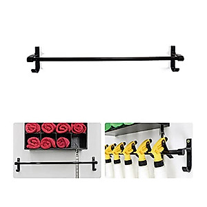 Spray Bottle Storage Rack Hanging Garage Car Wash Tool Rack Car Beauty Shop Accessory Display Auto Cleaning Detailing Tools Hanger(Black)
