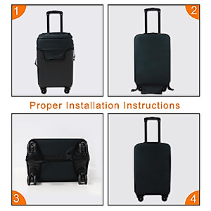 Movie Covers Travel Luggage Protector Suitcases Cover for Boys Trunk Case Washable Covers with Zipper Suitable 18-20inch