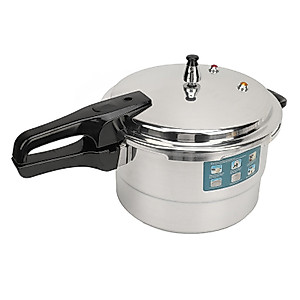 Stainless Steel Pressure Cooker, Kitchen Pressure Cooker for Induction and Stove Top, Pressure Canner with Safety Valves and Steaming Plate, Pressure Cooker for Porridge, Noodles