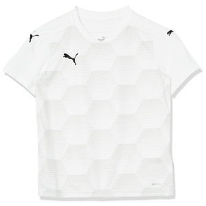 PUMA Unisex Youth TeamFinal 21 Graphic Jersey, White/Gray Violet, XL