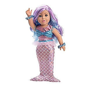 ADORA Amazon Exclusive Amazing Girls Collection, 18” Realistic Doll with Mermaid Outfit, Birthday Gift for Kids and Toddlers Ages 6+ - Mermaid Millie!