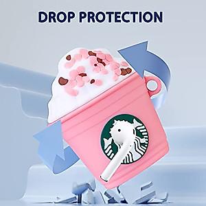 sjiwkso for AirPods 2/1 Case Food Ice Cream Design Funny Drink Cartoon Designer for Airpod Air Pod 1st/2nd Silicone Cover Cases Kawaii Fashion Cool Unique Skin for Boys Girls Kids (Pk)