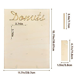 Milkary 2 Pack Donut Display Wall Stand, Reusable Donut Board for Doughnut Cake Wedding Christmas Birthday Baby Shower Party Decorations Gifts