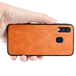 Phone Case for Samsung Galaxy A40, Case for Samsung Galaxy A40 Cow-Like PU Leather Style Protector Cover, Non-Slip Shockproof Cover for Samsung Galaxy A40 Case