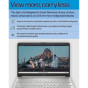 HP 2023 Newest 15.6" Laptop Computer, AMD Ryzen 7 5700U(Beats i7-1265U), 16GB RAM, 512GB SSD, HD Micro-Edge Display, 10H Battery Life, Full-Size KB, WiFi 6, Windows 11 Home, Bundle with JAWFOAL