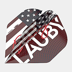 Target Darts Danny Lauby Gen 1 22G 90% Tungsten Steel Tip Darts Set,Silver, Black and Red,190117