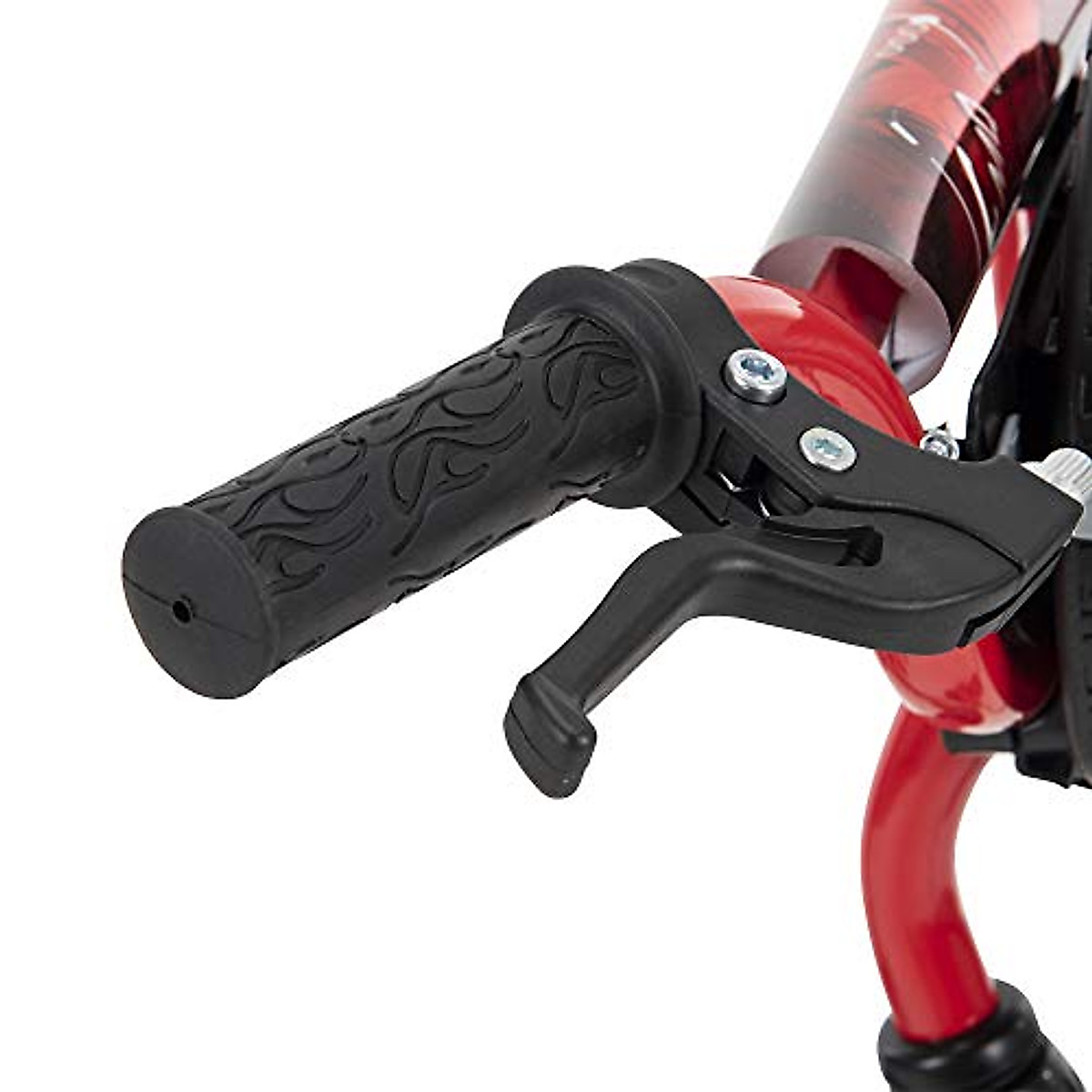 Huffy Disney Cars 16” Kid’s Bike, Quick Connect Assembly, Tire Case Storage & Training Wheels, Gray