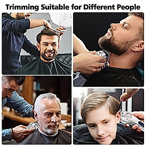 Hair Clippers for Men Professional Rechargeable Cordless Hair Trimmer Cutting Kit with Titanium Ceramic Blade 4 Grooming Combs 2500mAh Lithium Ion LED Display Haircut Kit
