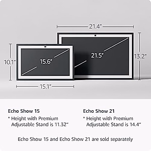 All-new Amazon Echo Show 15 | A stunning HD 15.6" smart kitchen TV for home organization with Alexa