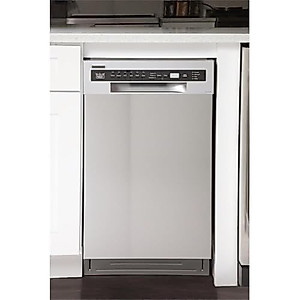 Kucht K7740D Professional 18" Front Control Dishwasher, Stainless Steel