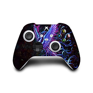 Head Case Designs Officially Licensed Christos Karapanos Phoenix Art Mix Vinyl Sticker Gaming Skin Decal Cover Compatible With Xbox Series S Console and Controller Bundle