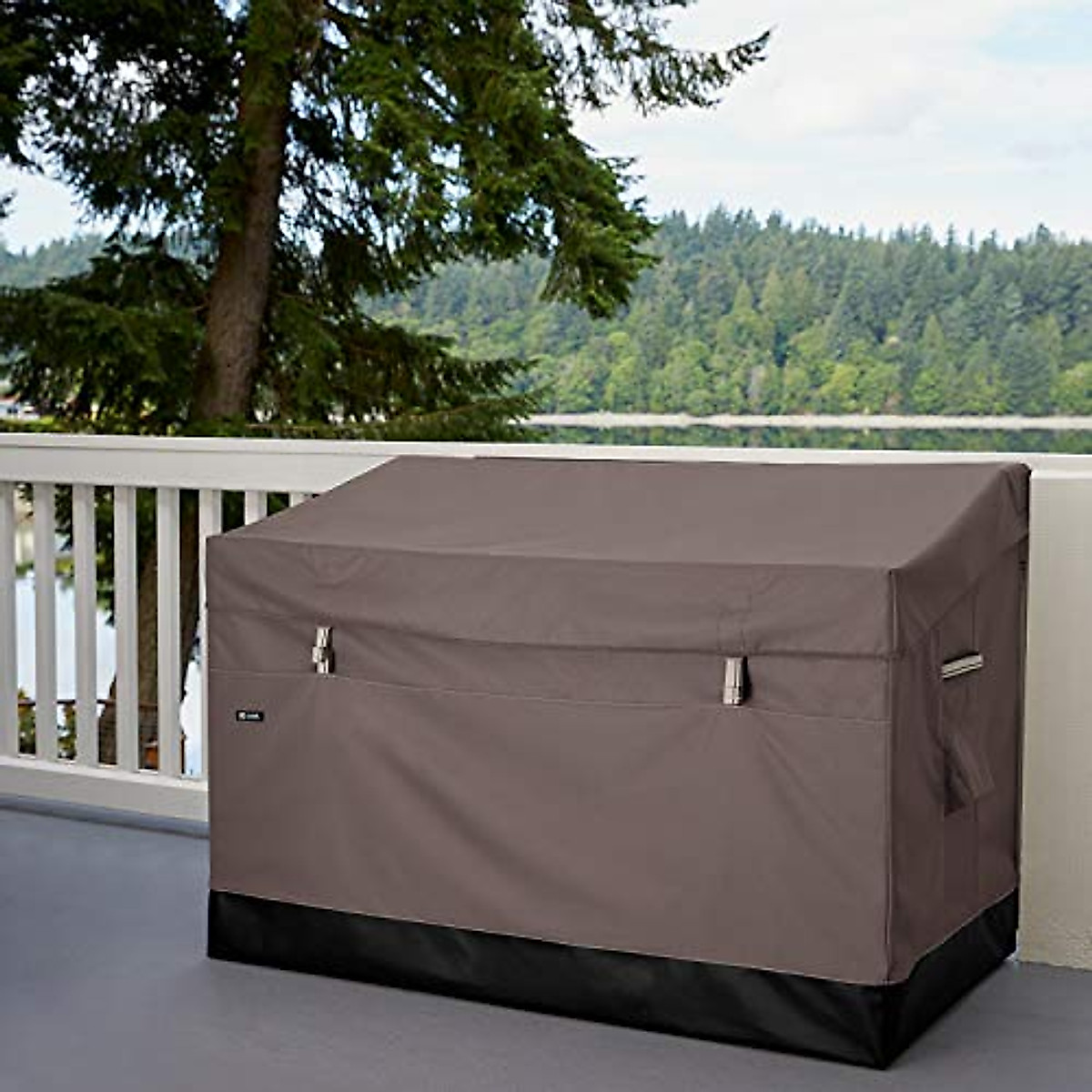 Classic Accessories Ravenna Water-Resistant 133 Gallon Deck Box, outdoor storage box