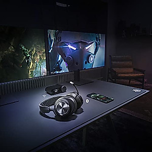 SteelSeries Arctis Nova Pro Wireless Multi-System Gaming Headset - Premium Hi-Fi Drivers - Active Noise Cancellation - Infinity Power System - Stealth Retractable Mic - PC, PS5/PS4, Switch, Mobile