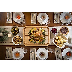 John Boos Block MN2418150-SM Carving Collection Pyramid Design Reversible Maple Cutting Board with Juice Groove, 24 Inches x 18 Inches x 1.5 Inches