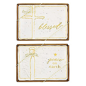 Mud Pie, Cross, Gold Sentiment Platter, 7" x 10"