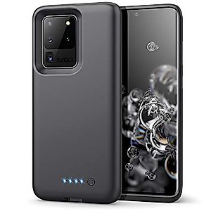 Battery Case for Galaxy S20 Ultra 8500mAh, Portable Charging Case Protective Rechargeable Extended Battery Pack for Samsung Galaxy S20U 5G (6.9 inch) Charger Case -Black