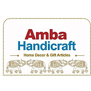 Amba Handicraft Rakhi for Brother/Rakhi/Rakhi Set/Rakhee/Designer rakhi/Send rakhi to USA/Rakhi for Brother with Gift Set/Rakhi Bhaiya Bhabhi/Rakhi Card