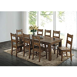 Coaster Dining Table Rustic Golden Brown 107041