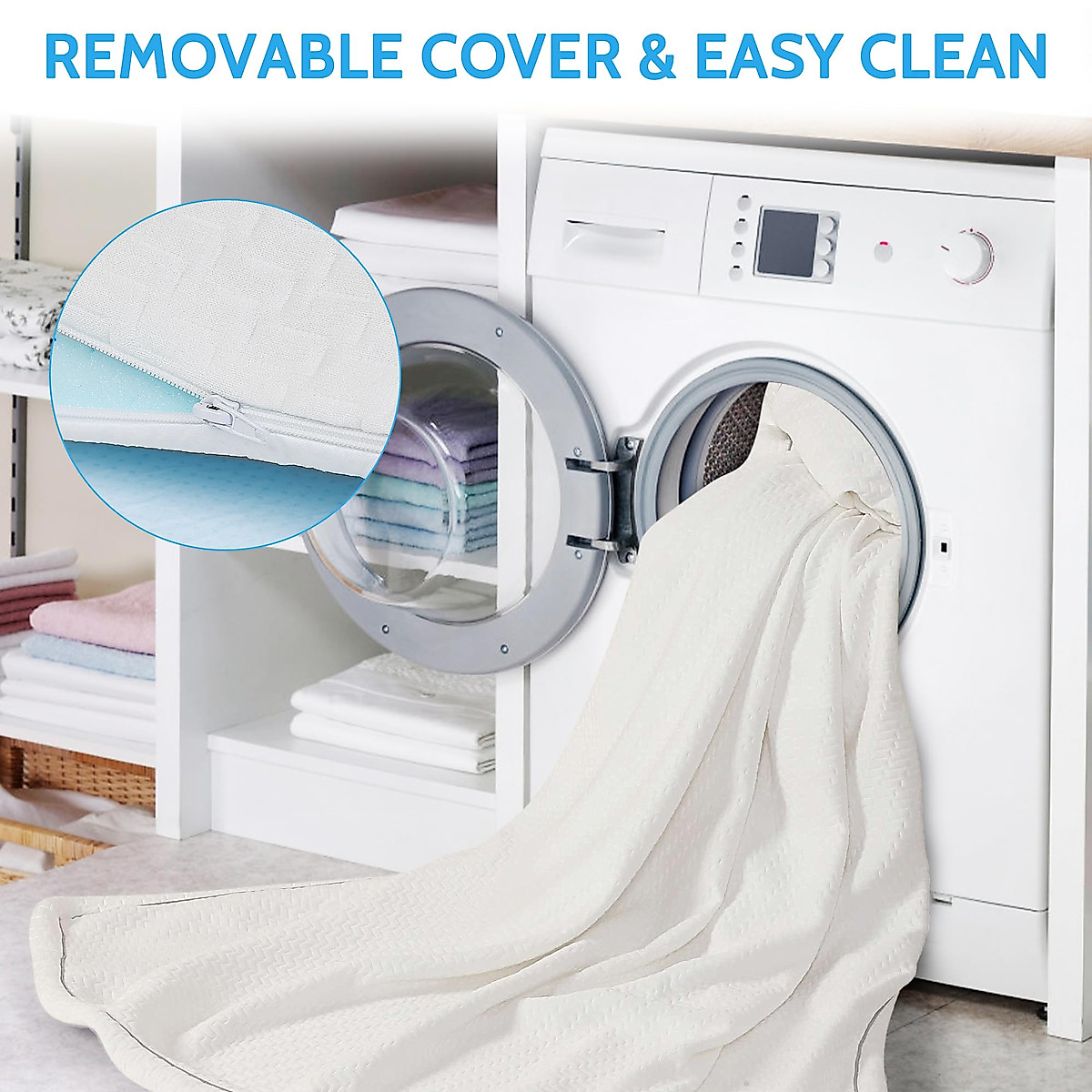 Swbvs Twin Mattress, 3 Inch Memory Foam Single Bed Mattress, Pressure Relief & Supportive Twin Size Mattress