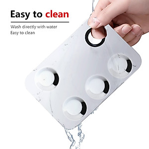 Penugo Upgrade Mixing Makeup Palette, Stainless Steel Cosmetic Palette with Spatula Tool, Nail-art Cosmetic Palette for Mixing Cosmetic and Pigment