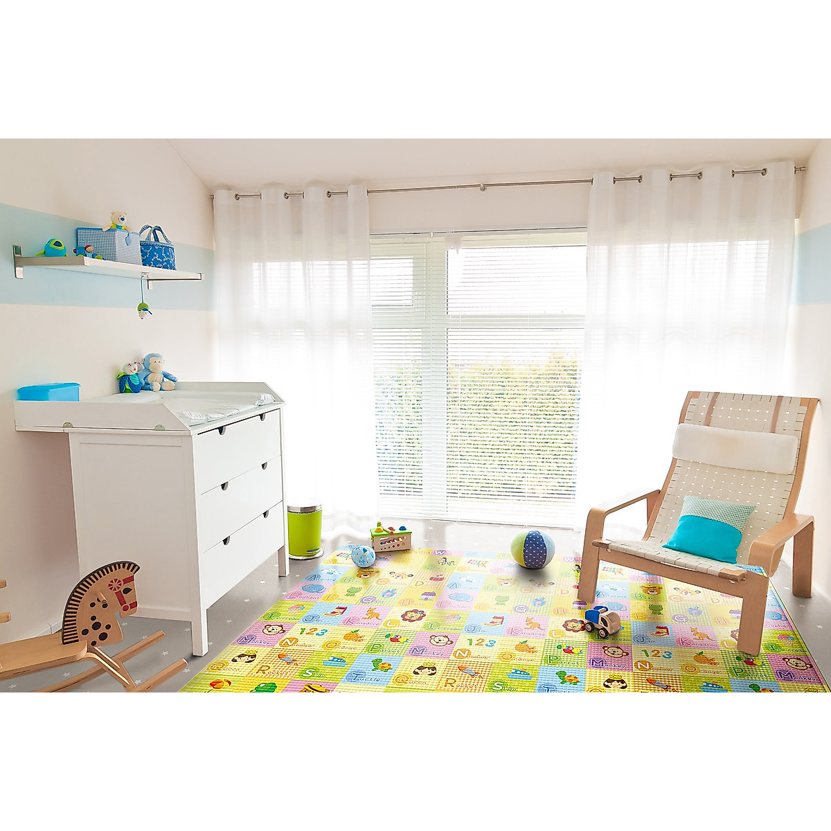 Parklon Baby Soft Play Mat (Hello Bear Smiletown, Large)