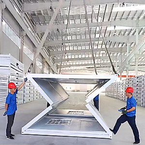 Portable Prefabricated Tiny Home 13x20ft, Mobile Expandable Plastic Prefab House for Hotel, Booth, Office, Guard House, Shop, Villa, Warehouse, Workshop (with Restroom) for Families & Remote Workers