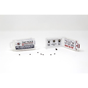 Tac-Ticks Crawling Tick Remover Patent-Pending Tick Removal Tool for Clothing, Skin, Hair, Home & Pets | Touch-Free Tick Remover for Dogs & Tick Remover for Humans | Made in The USA (1-Pack)