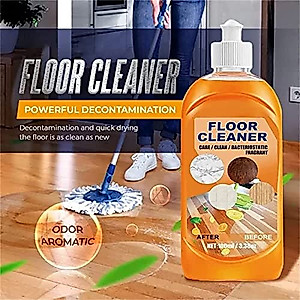 UIJKMN Momeng Floor Cleaner, Momeng Floor Cleaner Orange, Powerful Decontamination Floor Cleaner for Wood, Tile Floors (1)