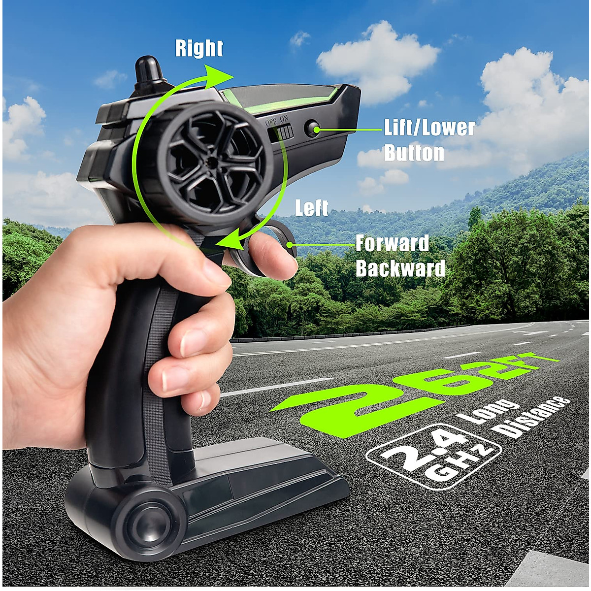 DEVIVAE RC Cars 2059 Remote Control Car for Kids Adults,1:12 All Terrain Monster Trucks , 4WD Off-Road 2.4GHz Rock Crawler,2 Batteries for 80Mins Play, RC Truck Electric Toy Gift for Boy Girl…