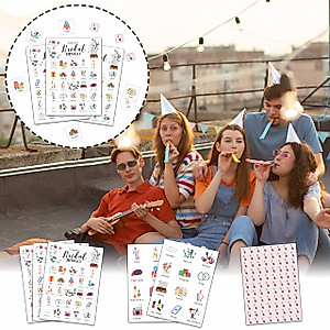 Tea Party Bridal Shower Games, Tea Party Bingo Game, Tea Party Decorations, Tea Party Favors, 24 Players Bingo Games for Bridal Shower, Bachelorette Party, Wedding Engagement Party (A05)