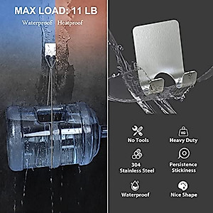 VIS'V 2 Pcs Suction Cup Hooks and 2 Pcs Adhesive Razor Hooks