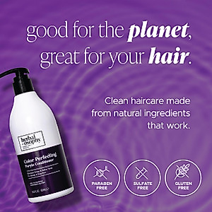 16.9 Fl Oz Purple Conditioner, Toning Conditioner for Blonde Gray Hair, Eliminates Brassy and Yellow Tones, Infused with Cocos Nucifera Oil for Both Men & Women, Free of Sulfate, Parabens and Gluten