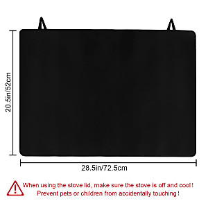 Stove Top Covers for Electric Stove Thick Natural Rubber Glass Stove Top Cover Prevents Scratching Heat Resistant Flat Top Oven Cover