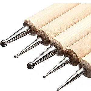 E6000 1-Ounce Tube with Precision Tips Industrial Strength Adhesive for Crafting and Pixiss Wooden Art Dotting Stylus Pens 5 pcs Set - Rhinestone Applicator Kit