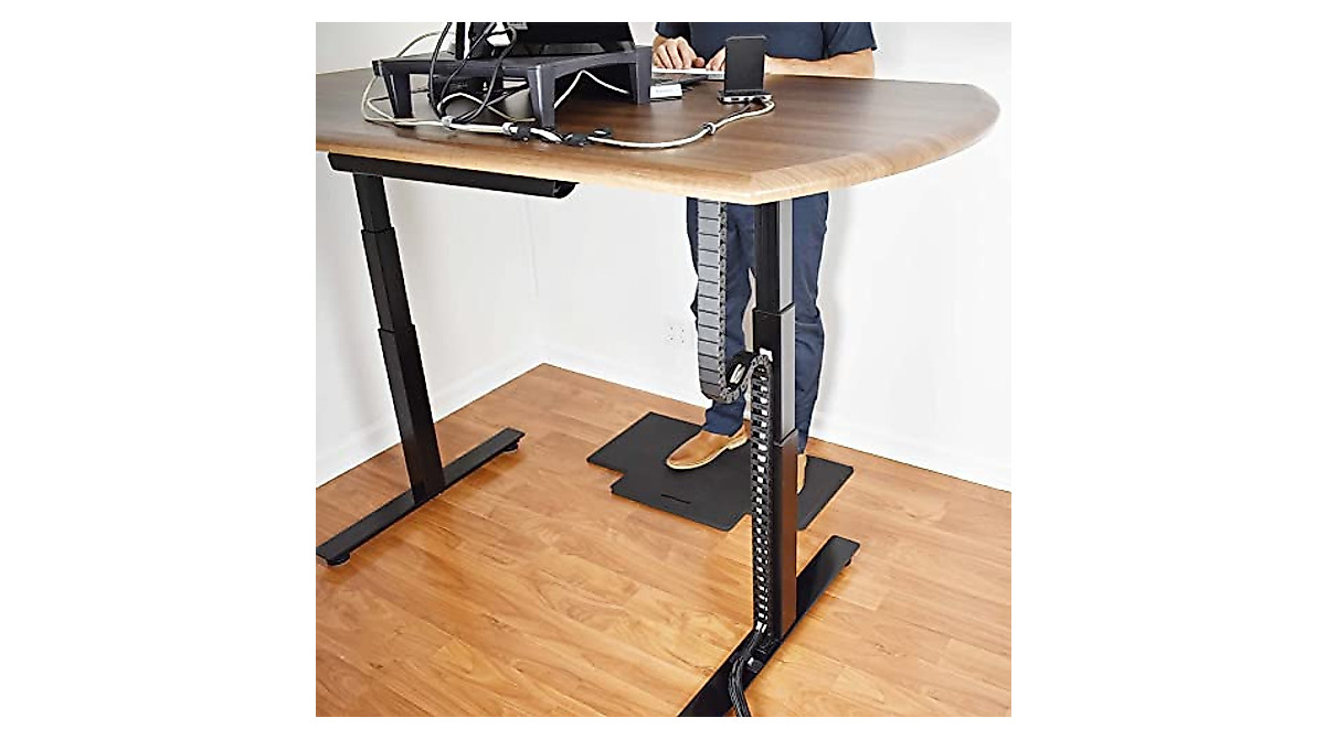 PivyCord-V Flex Chain Raceway for Sit-Stand Desks | Cable Management