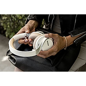 Shure AONIC 40 Over Ear Wireless Bluetooth Noise Cancelling Headphones with Microphone, Studio-Quality Sound, 25 Hour Battery Life, Fingertip Controls, iPhone & Android Compatible - White