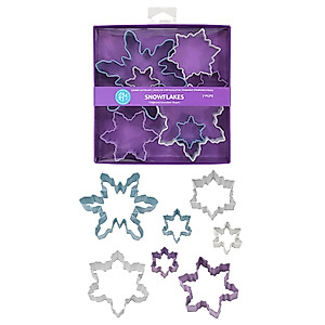 R&M International Snowflake Cookie Cutters, Assorted Sizes, 7-Piece Set
