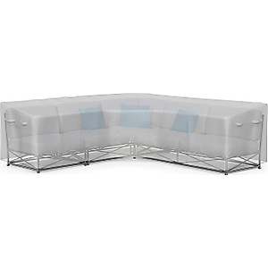 Simple Houseware Patio V-Shaped Sectional Sofa Set Cover