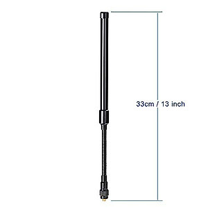 Bingfu Gooseneck CS Tactical Antenna Dual Band VHF UHF 136-174mhz 400-520mhz Ham Radio Antenna Compatible with Kenwood Baofeng UV-5R BF-F8HP UV-82 BF-888S UV-5X3 UV-9R Handheld Two Way Radio