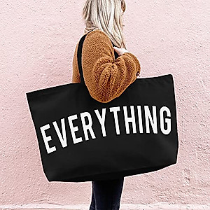 LLYLIU Canvas Tote Bag - Extra Large Shopping Beach Totes Bags Reusable Big Grocery Bag 28" x 8" x 16"