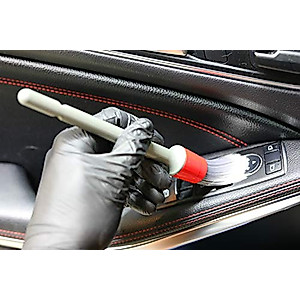 Fox Clean Car Detailing Brush Set of 3 Brushes - Interior & Exterior Car Cleaning Kit - Auto Detail Brush Tools for Cars 