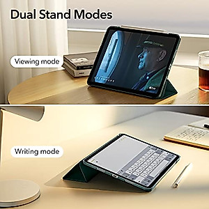 ESR for iPad Pro 11 Inch Case (2022/2021), Ascend Trifold Smart Case with Magnetic Clasp, Auto Sleep and Wake, Slim and Lightweight, Pencil 2 Wireless Charging, Frosted Forest Green